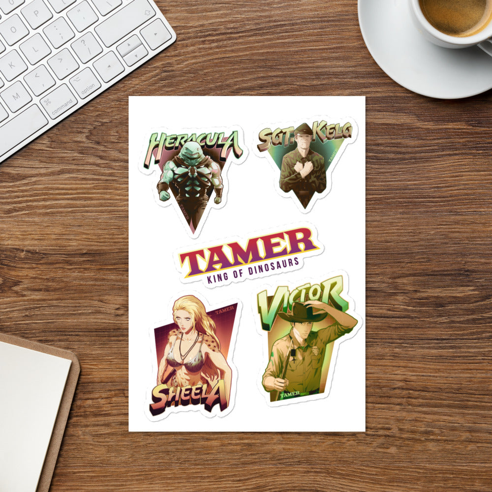 Tamer Retro Sticker Sheet - Set 01 – Author Michael-Scott Earle | Book ...